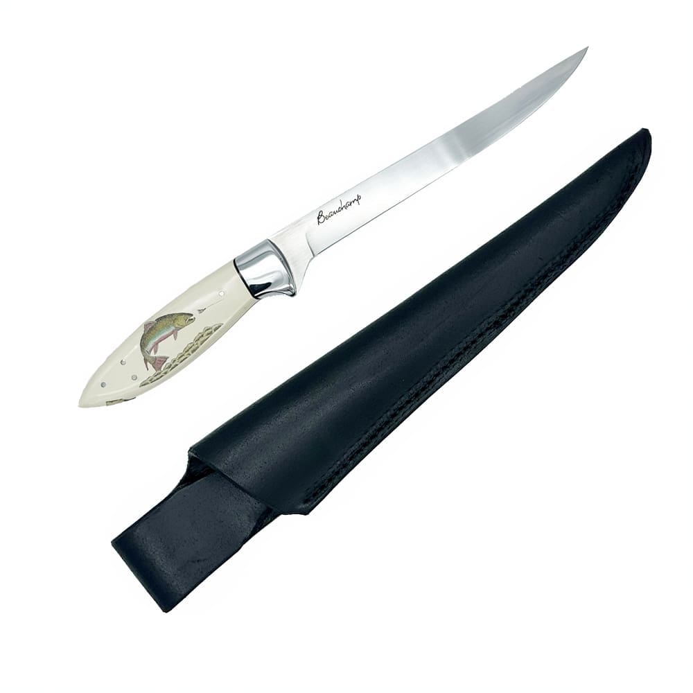 Fillet Knife - Scrimshaw Brook Trout — Boutique Salmo Nature